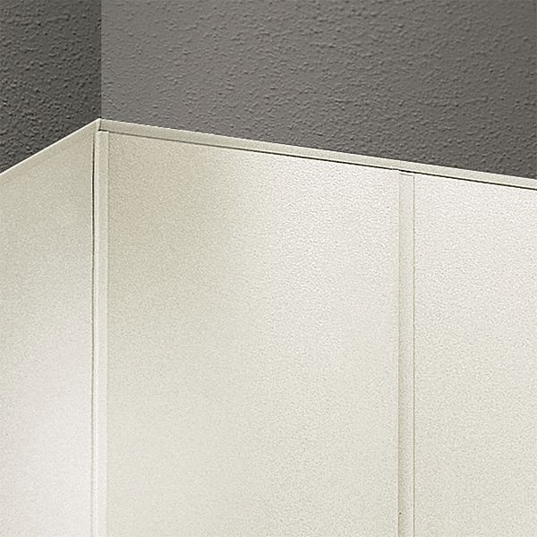 Antique White Vertical Divider Bar, Vinyl, Height 3/8 in, Thickness 1/ ...
