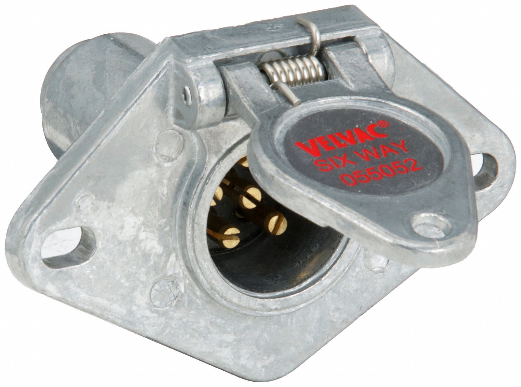 VELVAC, 6-Way, Plastic, Trailer Connector Socket - 35NL09|055052 - Grainger