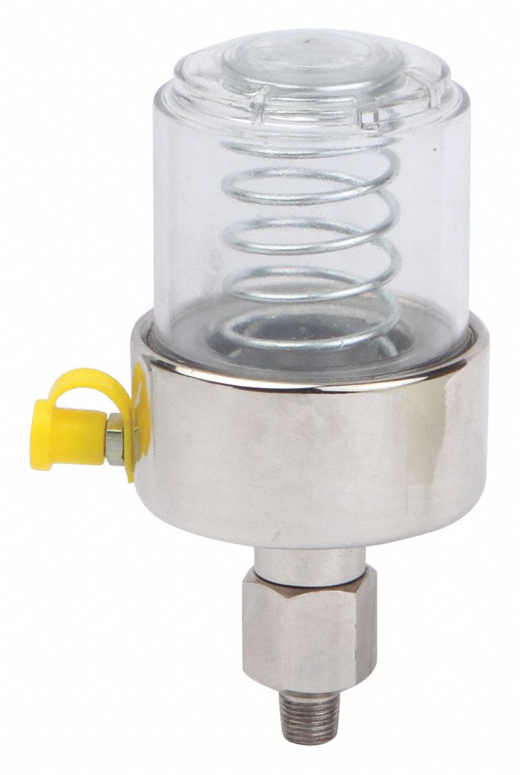 Grease Feeder, 2 oz Capacity (Oz.), 4-5/8 Height (In.), 1/8 in NPT ...