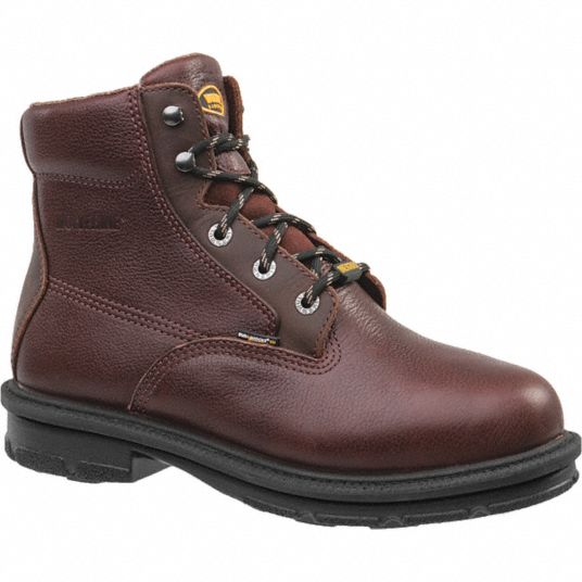 WOLVERINE 6 in Work Boot, 9, EEE, Men's, Brown, Steel Toe Type, 1 PR ...