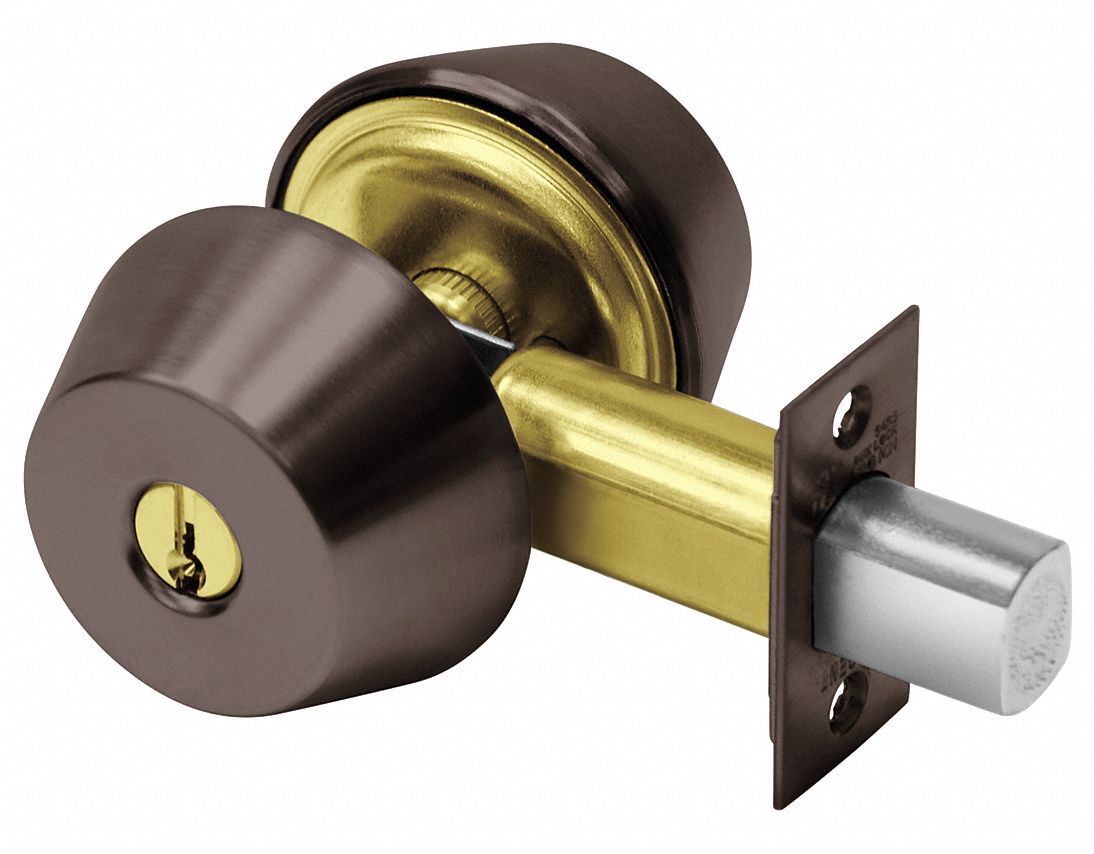 SARGENT, Cylindrical, 1 3/8 in Door Thick - Max, Deadbolt Lock - 35R642 ...