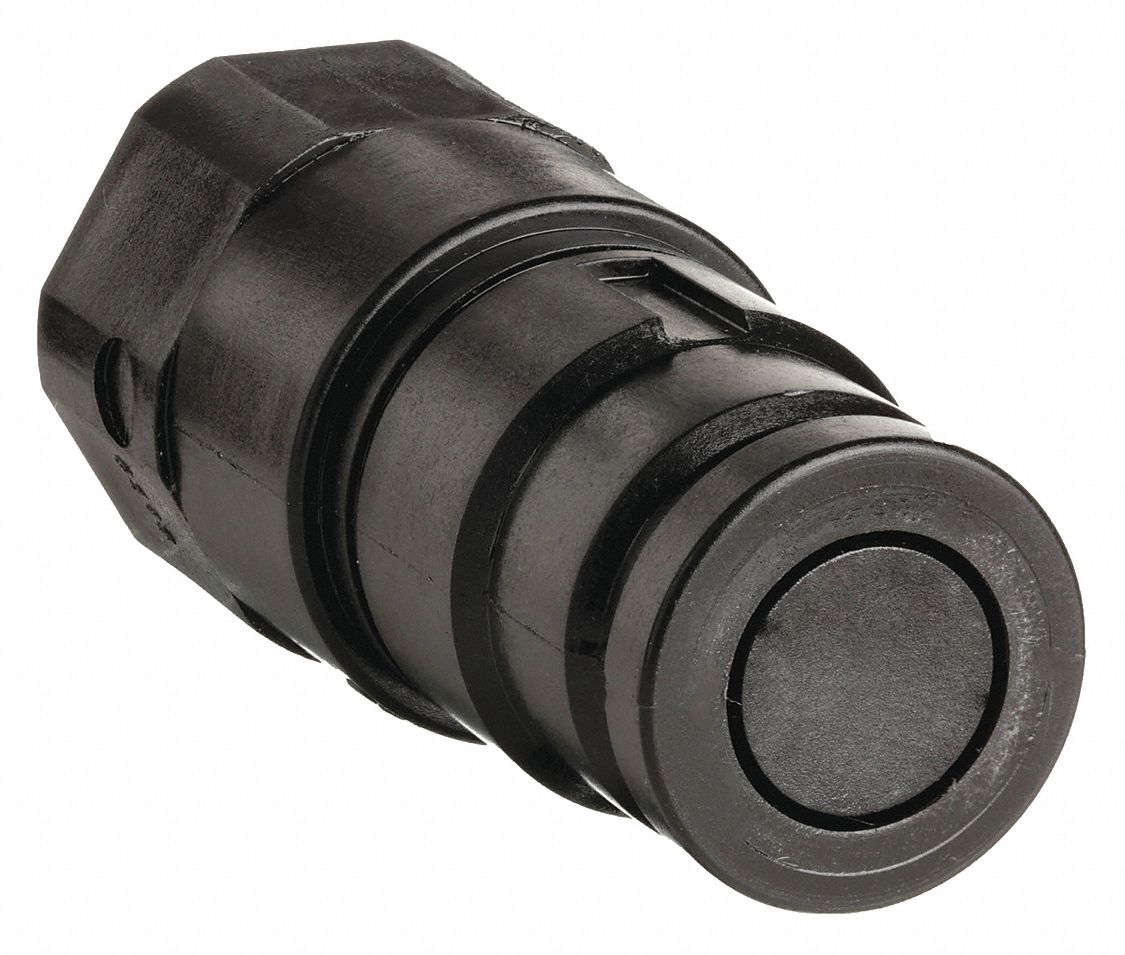 Polypropylene, FNPT, Non-Spill Quick Nipple - 35RC40|PF-502-8FP - Grainger