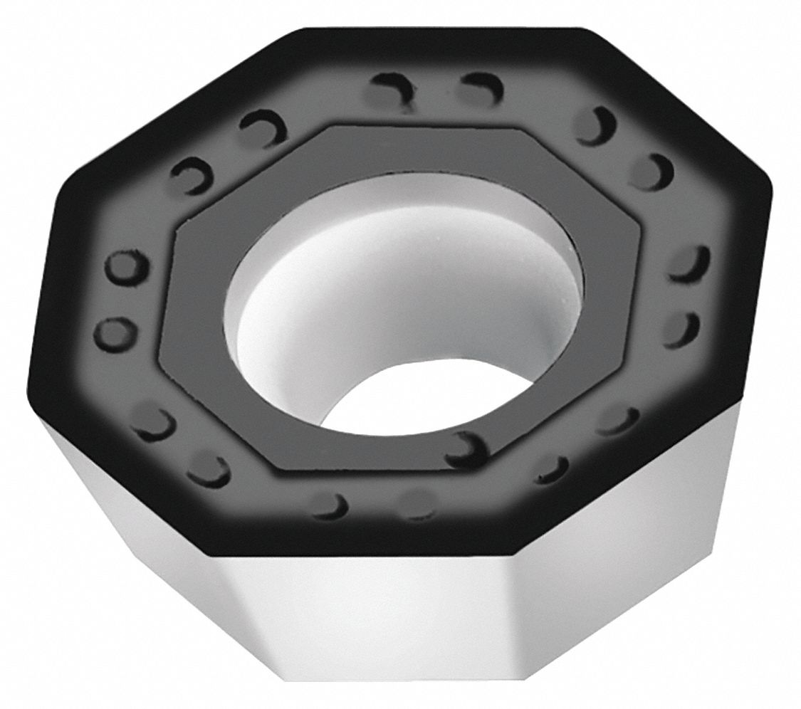 WALTER, 1/2 in Inscribed Circle, 0.80mm Corner Radius, Octagon Milling ...