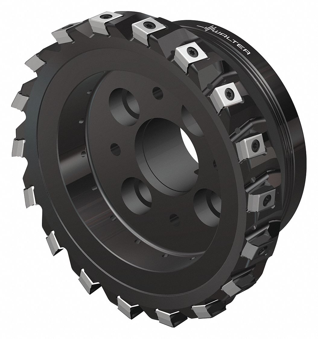 WALTER, 6 in Max. Cutting Dia., 1-1/2 in Arbor Dia., Indexable Face ...