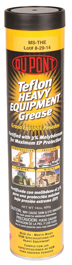 TEFLON Gray, PTFE, Multipurpose Grease, 14 oz, 2 NLGI Grade - 35RP27|MS ...