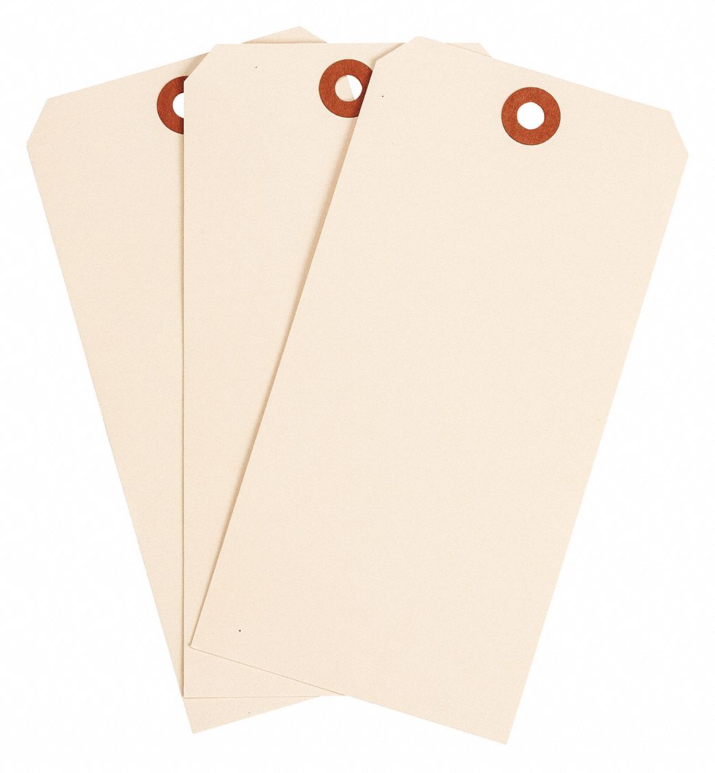#8, 6 1/4 in Tag Ht, Blank Shipping Tag - 35RZ45|102047 - Grainger