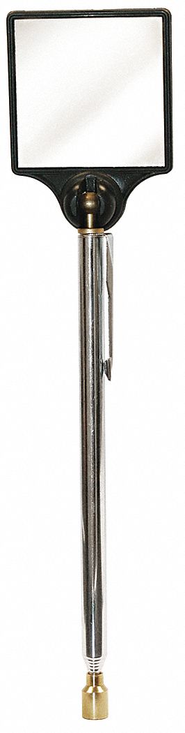 MAG-MATE, 2 in L x 2 in W Mirror Size, Mirr. Mat. Glass, Inspection ...