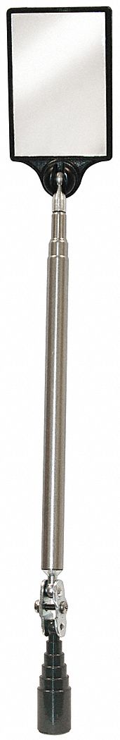 MAG-MATE, 2 1/2 in L x 1 7/8 in W Mirror Size, Mirr. Mat. Acrylic ...