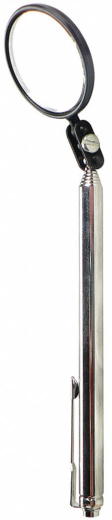 MAG-MATE, 1 1/2 in Dia Mirror Size, Mirr. Mat. Glass, Inspection Mirror ...