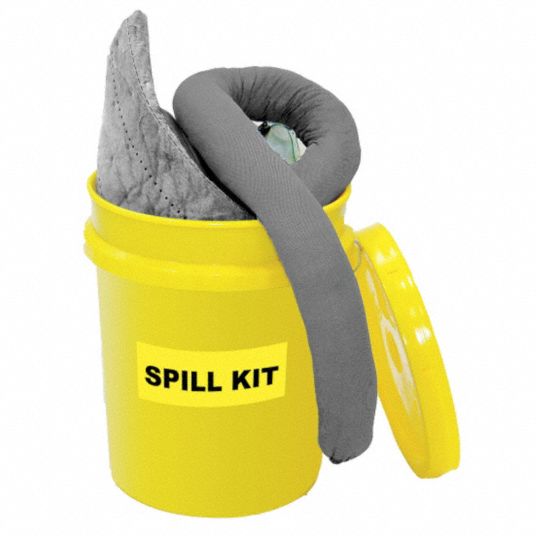 SPILFYTER, 4 gal Volume Absorbed Per Kit, 5 gal, Spill Kit - 35T183 ...