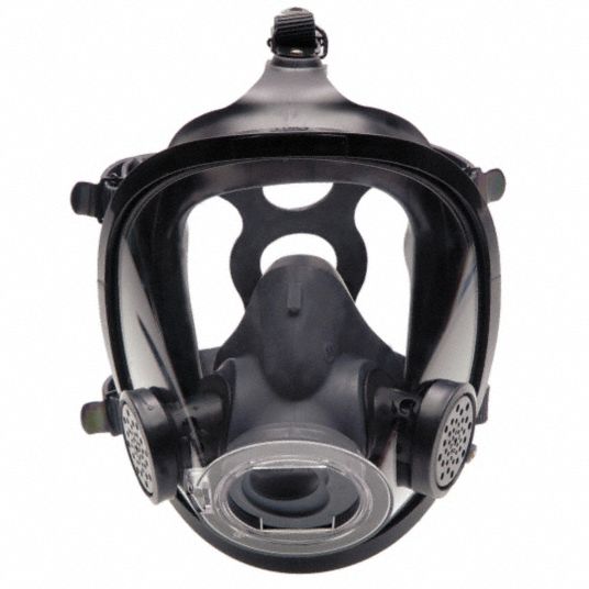 SCOTT SAFETY Full Face Respirator: EPDM Rubber, 5 pt with Rubber ...