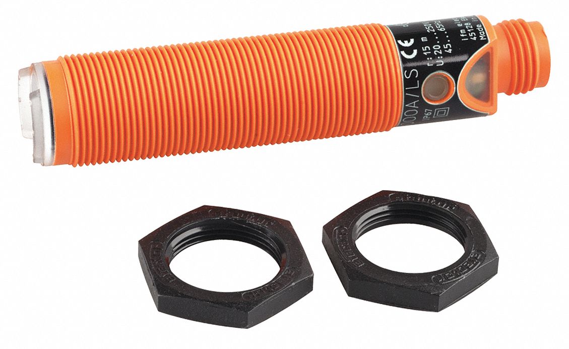IFM, M18 Threaded, Built-in Connector, Photoelectric Sensor Transmitter ...