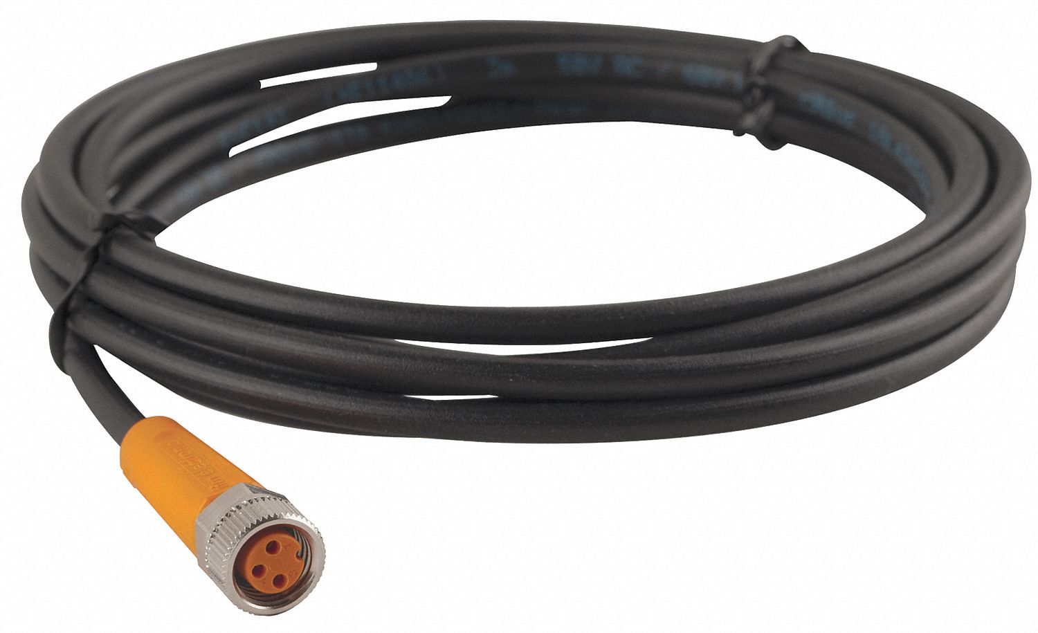 M8 Female Straight X Bare Wire, 3 Pins, Cordset - 35T466|EVC141 - Grainger