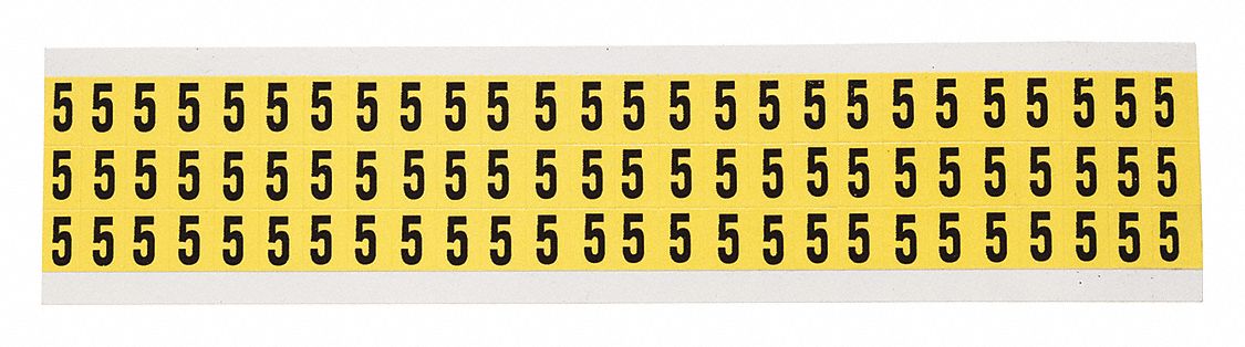 BRADY NUMBER/LETTER 3410-5 - Letters and Numbers - BDY3410-5 | 3410-5 ...