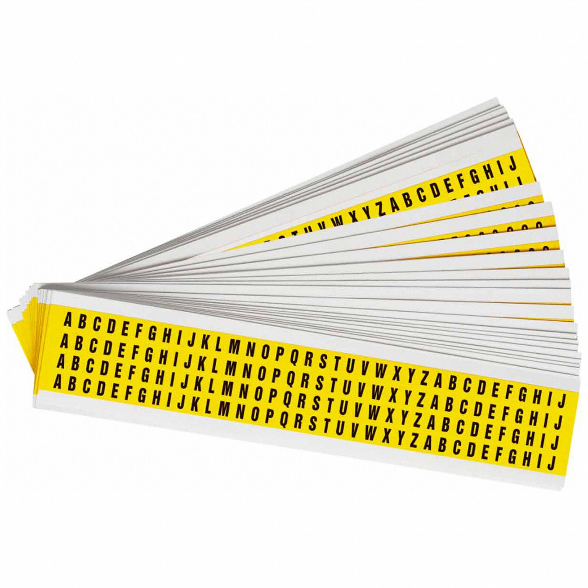 1/4 in Character Ht, Indoor Only, Letter Label - 35TA25|3400-LTR KIT ...