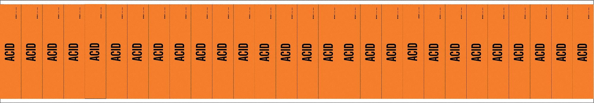 Acid, Orange, Pipe Marker - 35TH71|108446 - Grainger