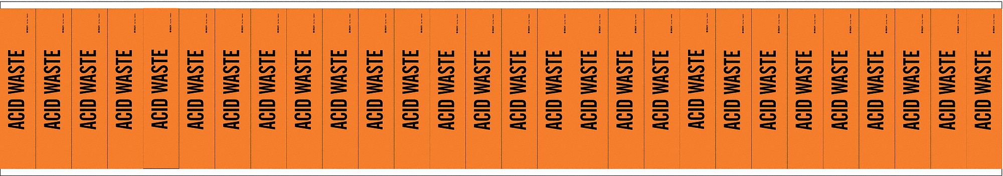 Acid Waste, Orange, Pipe Marker - 35TH72|108455 - Grainger