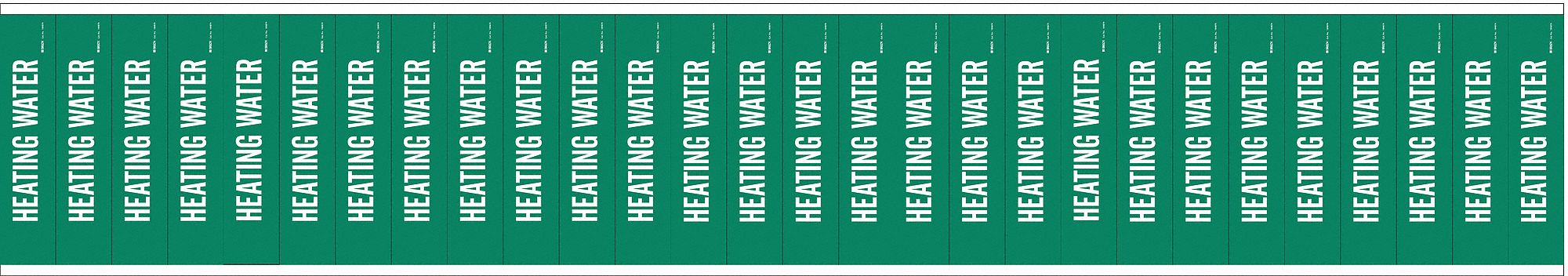 Heating Water, Green, Pipe Marker - 35TH79|109078 - Grainger