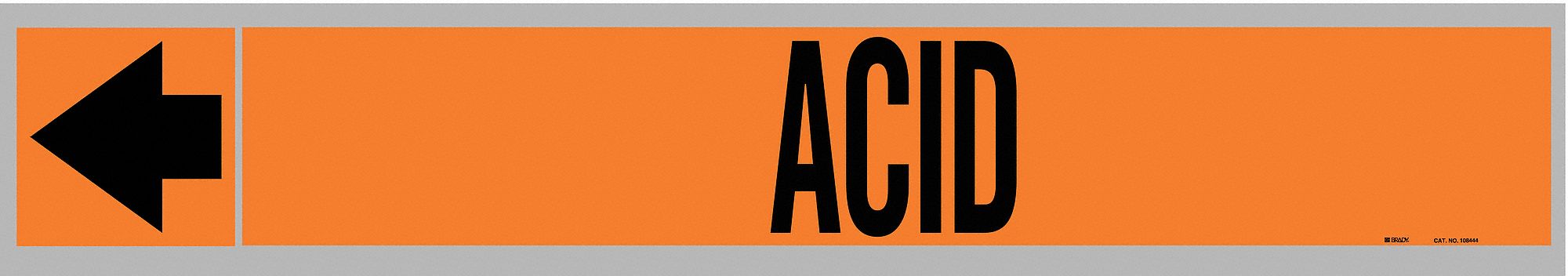 Acid, Orange, Pipe Marker - 35TJ18|108445 - Grainger