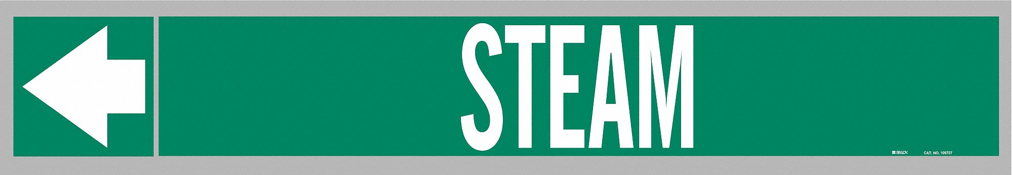 Steam, Green, Pipe Marker - 35TJ14|109727 - Grainger