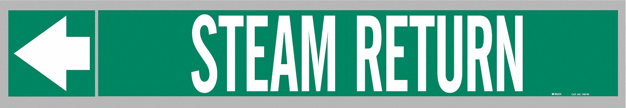 Steam Return, Green, Pipe Marker - 35TJ15|109740 - Grainger