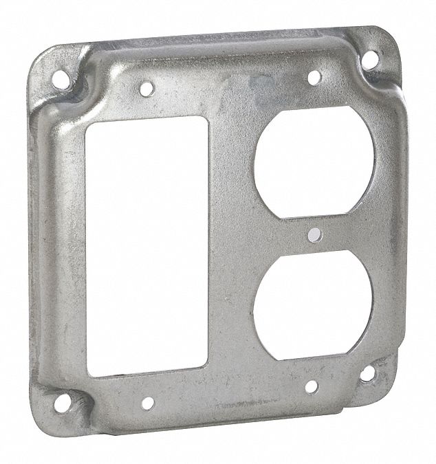 BELL, 2 Gangs, Crushed Corner, Electrical Box Cover - 35U183|915C ...
