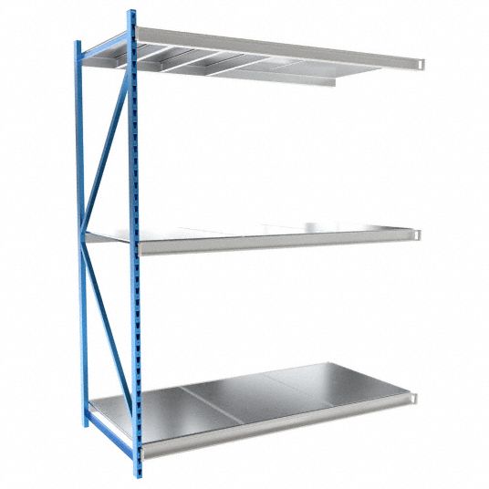 HALLOWELL, Add-On, Heavy-Duty, Bulk Rack Shelving - 35UT43|HBR9648123 ...