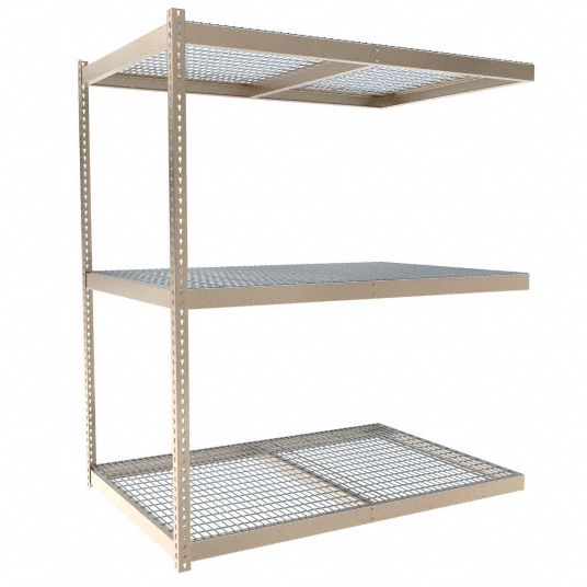 HALLOWELL, Add-On, Heavy-Duty, Boltless Shelving - 35UV25|DRCC724884-3A ...