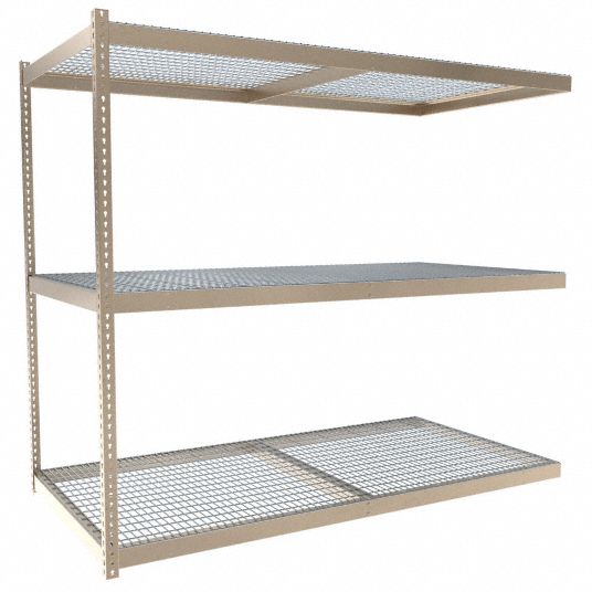 HALLOWELL, Add-On, Medium-Duty, Boltless Shelving - 35UV61|DRHC964884 ...