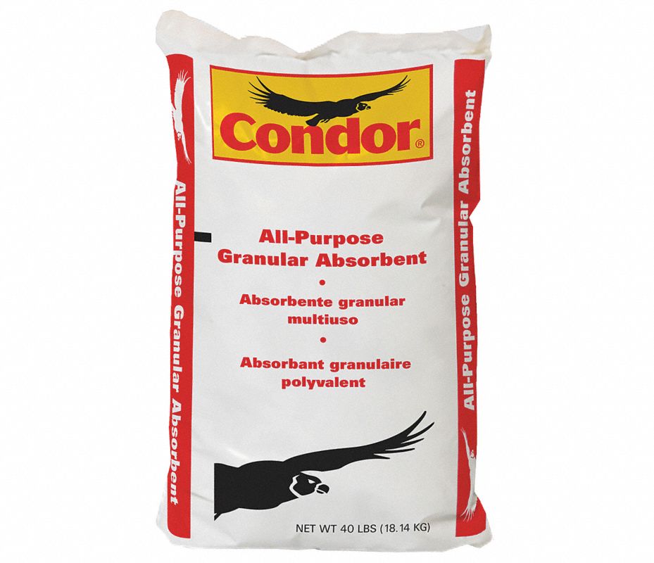 CONDOR Absorbente Suelto Universal Bolsa 40 lb. - 35UX86 | 35UX86 ...