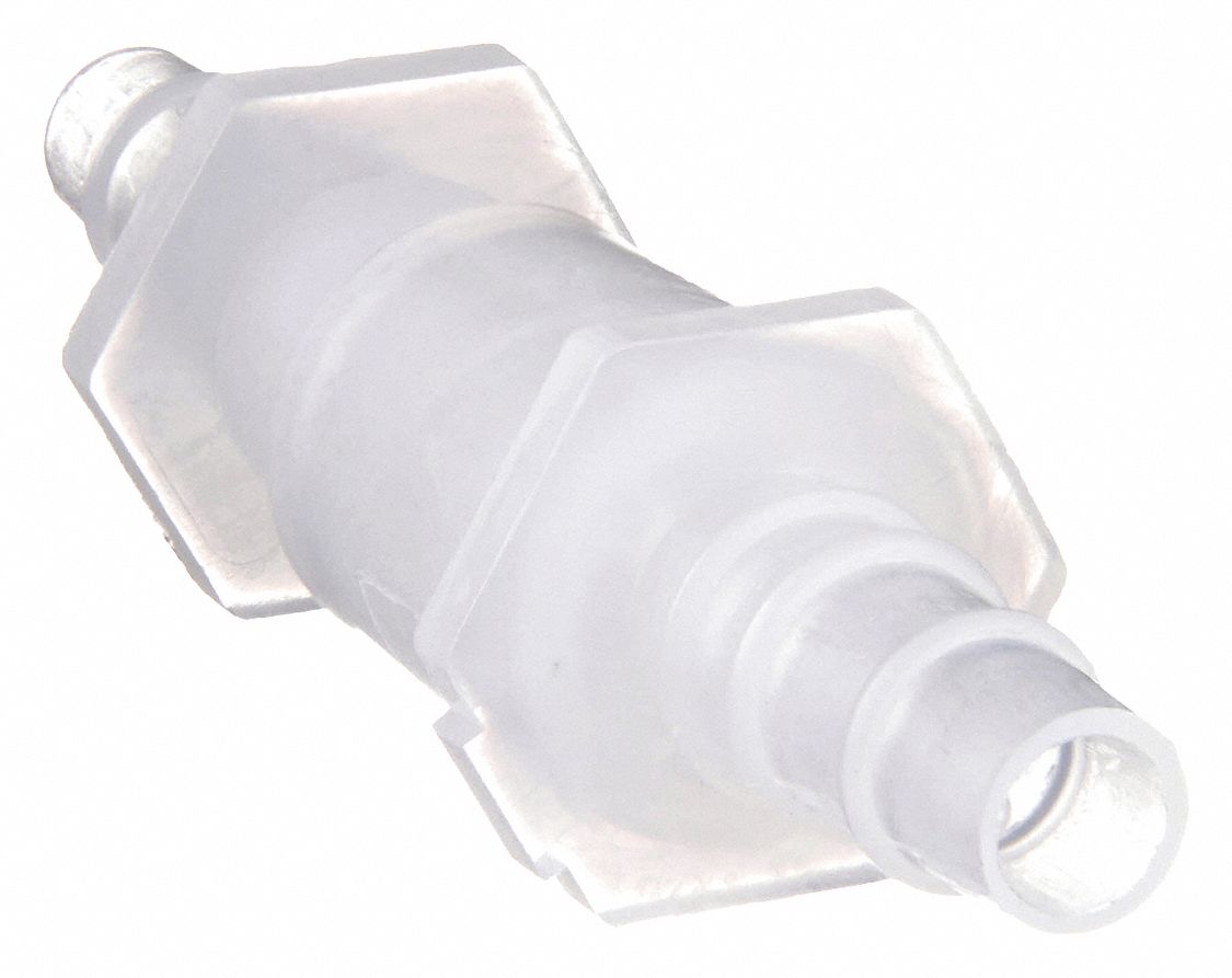 Barbed, 1/4 in ID x 5/16 in ID Fitting Size, Barbed Fitting Coupling ...