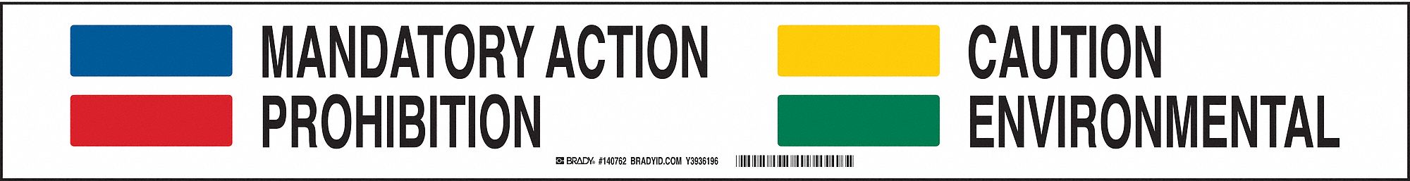 Mandatory Action Caution Prohibition Environmental, Aluminum, Sign ...