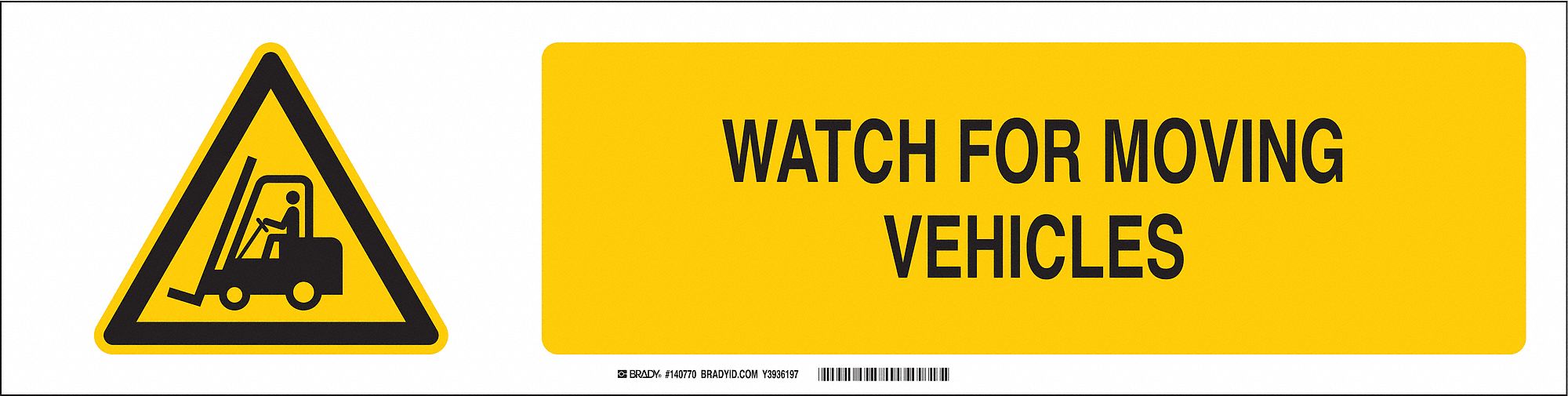 Watch For Moving Vehicles, Polystyrene, Sign Slider Insert - 35VU04 ...