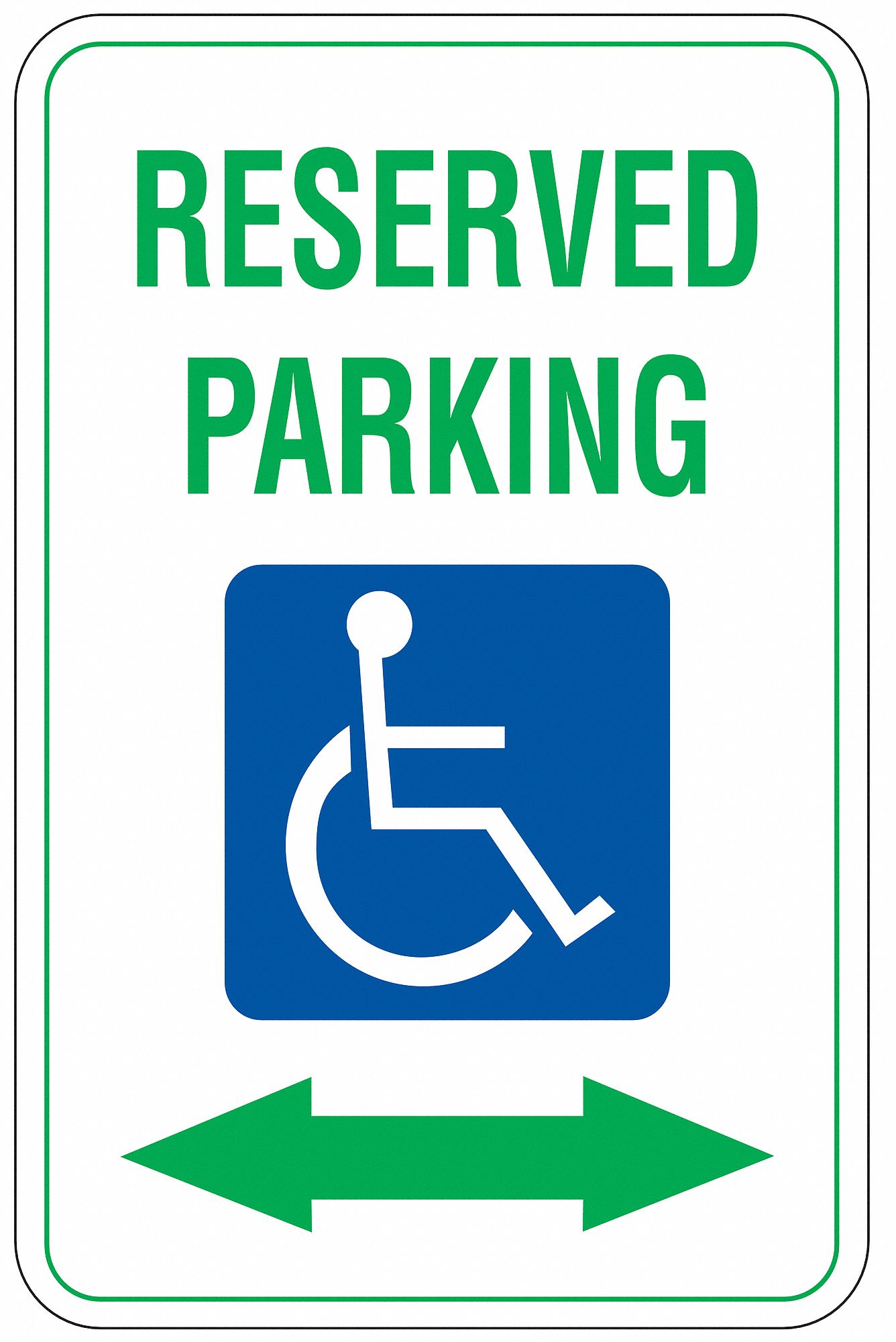 Parking Sign, Retroreflective Grade High Intensity Prismatic, Rectangle ...