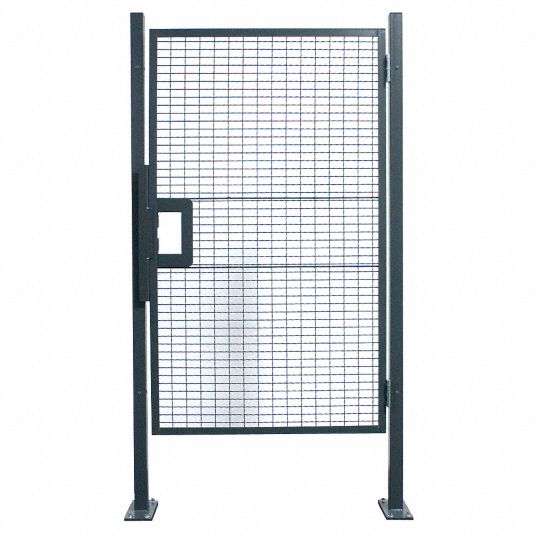 WIRECRAFTERS, 60 in x 36 in, Padlock, Woven-Wire Machine Guard Door ...