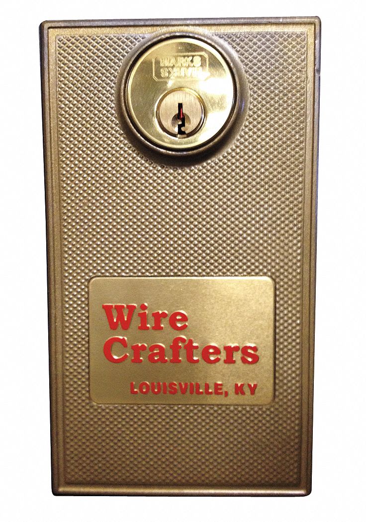 WIRECRAFTERS HINGED DOOR LOCK- KEYED ALIKE,UNFINISHED - Wire Security ...