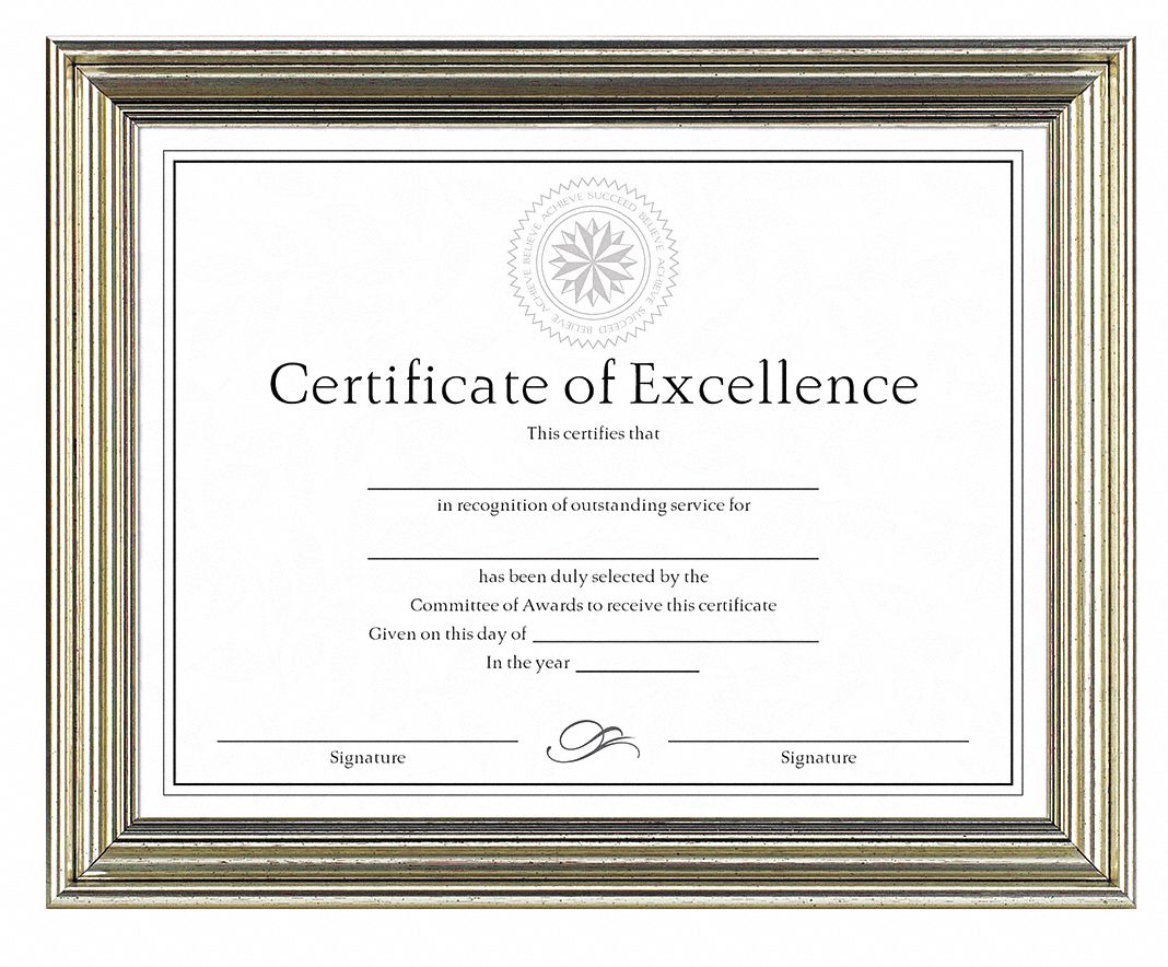 DAX Document Frame, Vintage, 8-1/2x11 In. - 35W723|DAXN1818N3T - Grainger