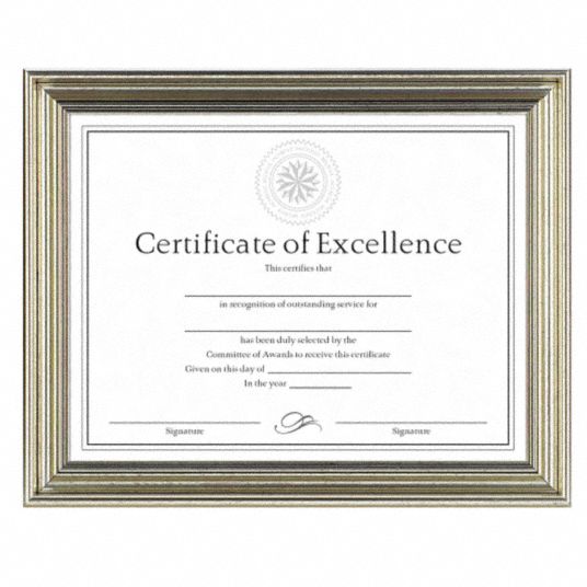 Document Frame,Vintage,8-1/2x11 In. - Grainger