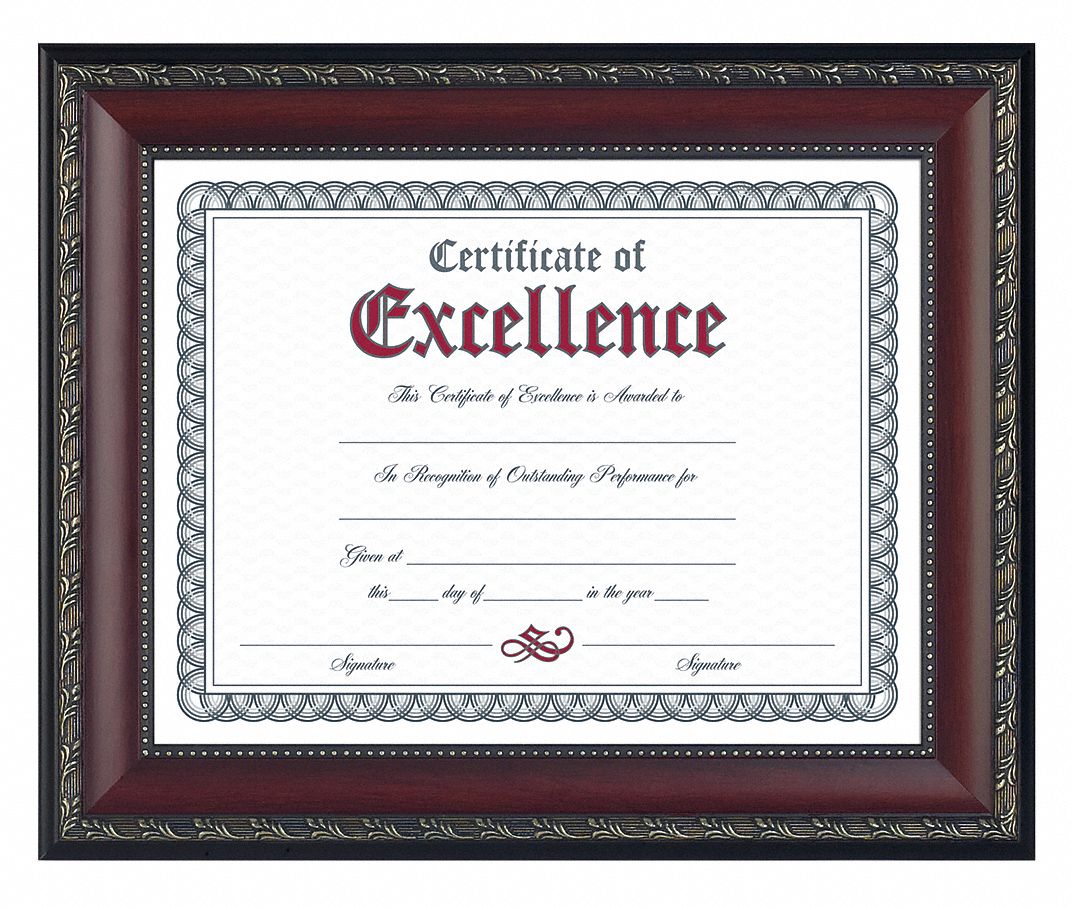 DAX, 8 1/2 in x 11 in, Walnut, Document Frame - 35W740|DAXN3245N2T ...