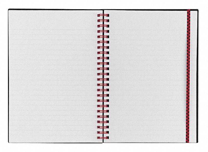 BLACK N' RED, 8-1/4 in x 5-5/8 in Sheet Size, Legal, Notebook - 35W807 ...