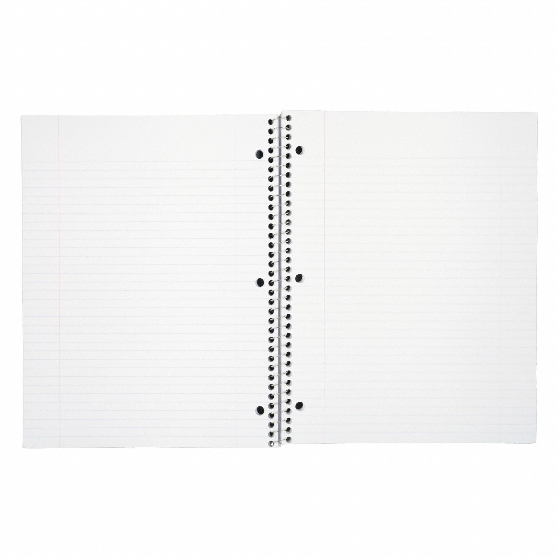 MEAD Notebook: 8 in x 11 in Sheet Size, College, White, 200 Sheets, 0% ...