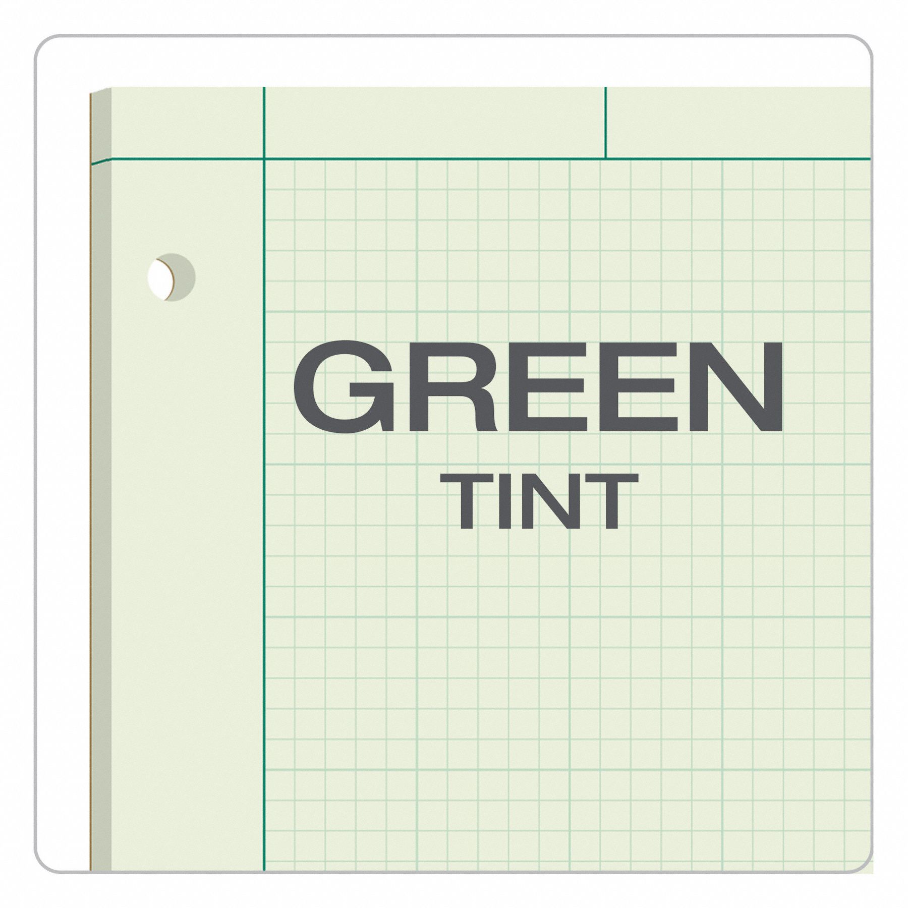 TOPS Notepad: Quadrille, Nonwirebound, 100 Sheets, 0 Carbon Sheets, Top ...