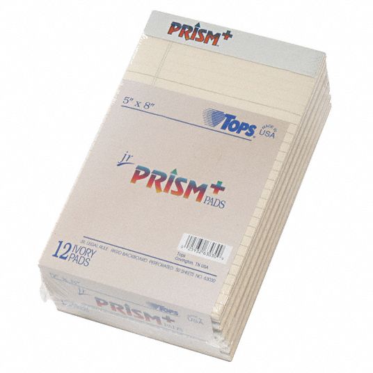 TOPS, 5 in x 8 in Sheet Size, Narrow, Notepad - 35W924|TOP63030 - Grainger