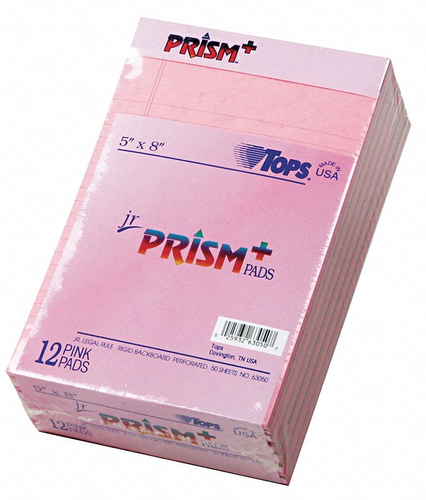 TOPS, 5 in x 8 in Sheet Size, Narrow, Notepad - 35W926|TOP63050 - Grainger