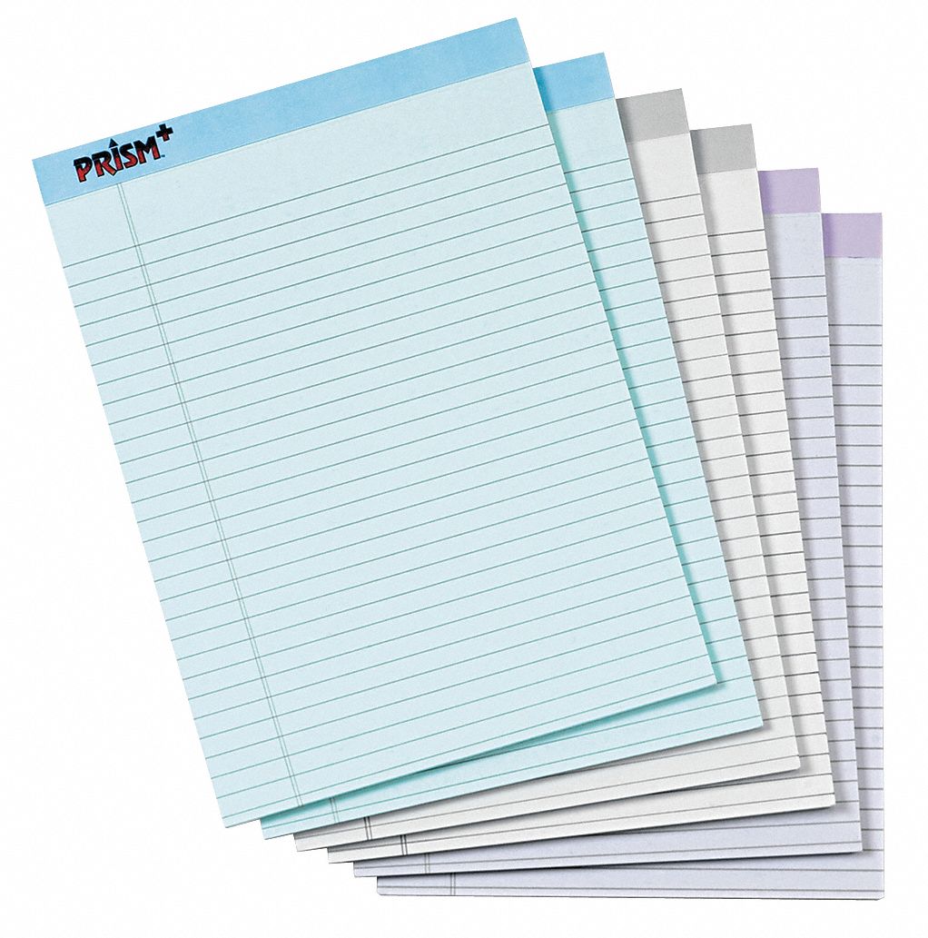 TOPS, 8-1/2 in x 11-3/4 in Sheet Size, Legal, Notepad - 35W929|TOP63116 ...