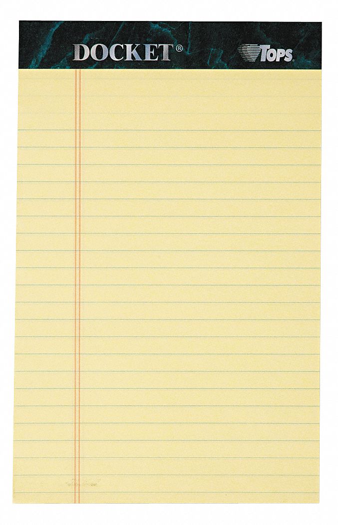 TOPS, 5 in x 8 in Sheet Size, Narrow, Notepad - 35W936|TOP63350 - Grainger