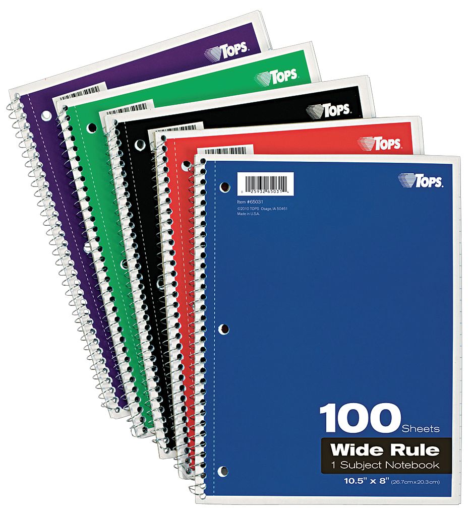 Coil-Lock Wirebound Notebook, 10 1/2 x 8 in - Grainger