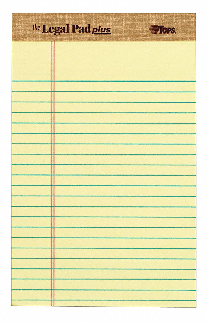 Notepad, 5 in x 8 in, 600, PK 12 - Grainger
