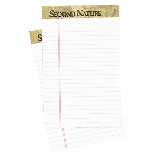 TOPS, 5 in x 8 in Sheet Size, Narrow, Notepad - 35W994|TOP74005 - Grainger