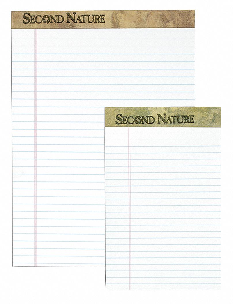 TOPS Notepad: 8-1/2 in x 11-3/4 in Sheet Size, Legal, White, 600 Sheets ...